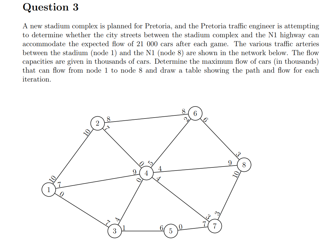 Solved A new stadium complex is planned for Pretoria, and | Chegg.com