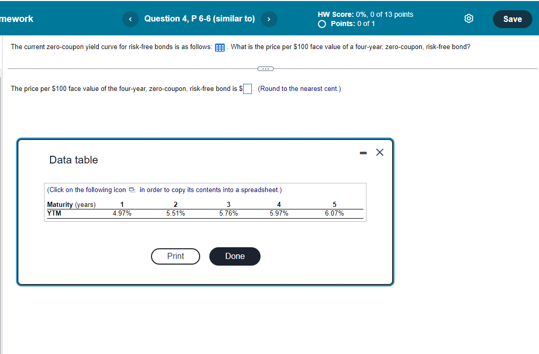 Solved The price per $100 face value of the four-year, | Chegg.com