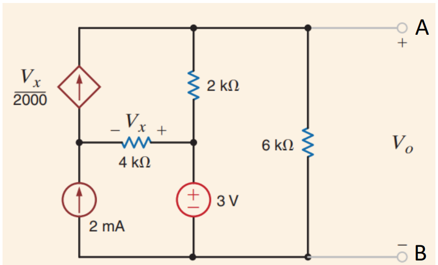 Solved Determine the Thevenin equivalent between nodes A and | Chegg.com
