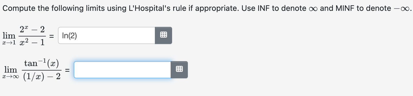 Solved Compute the following limits using L'Hospital's rule | Chegg.com