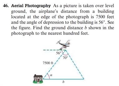 Solved 46. Aerial Photography As a picture is taken over | Chegg.com