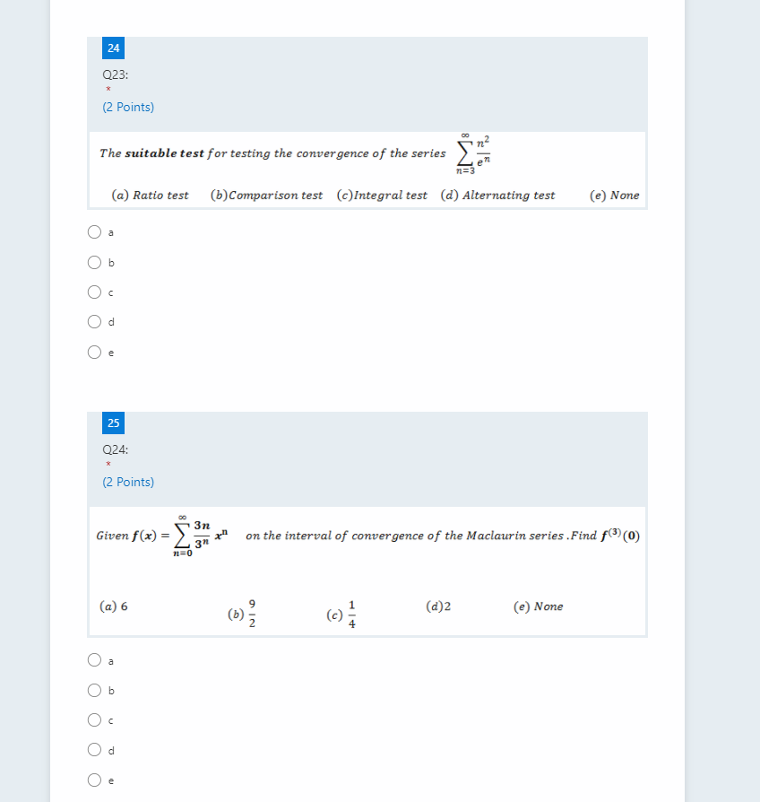 Solved 24 Q23: (2 points) The suitable test for testing the | Chegg.com