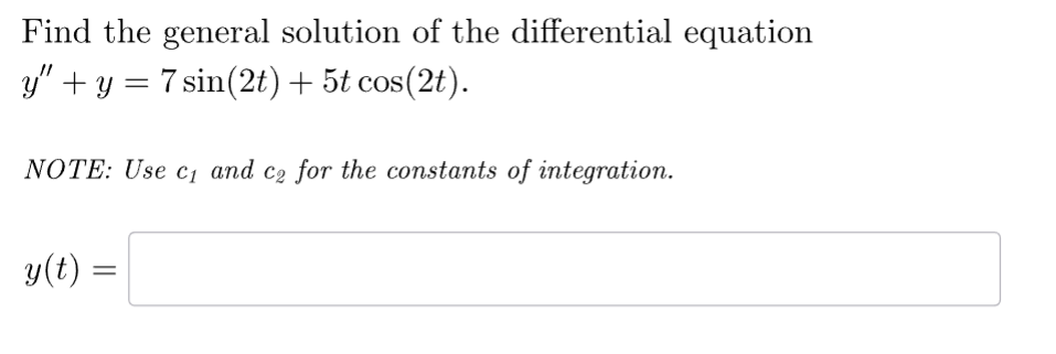 Solved Find the general solution of the differential | Chegg.com