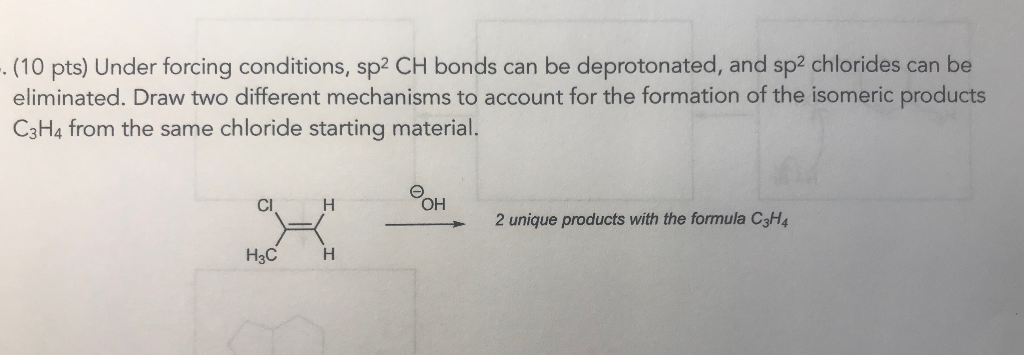 Solved . (10 pts) Under forcing conditions, sp2 CH bonds can | Chegg.com