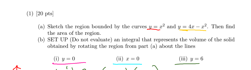 Solved (a) Sketch the region bounded by the curves y=x2 and | Chegg.com