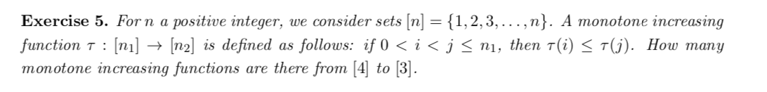 Solved Exercise 5. For n a positive integer, we consider | Chegg.com