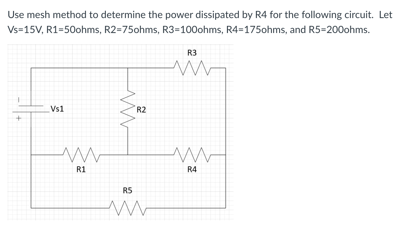 Solved I need help finding the power dissipated through | Chegg.com