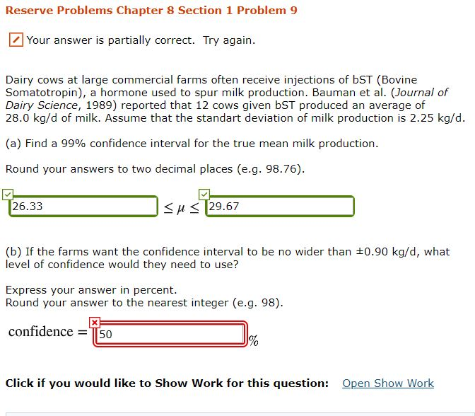 Solved Reserve Problems Chapter 8 Section 1 Problem 9 Your | Chegg.com