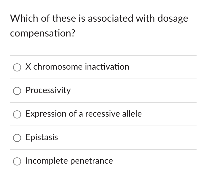 Solved Which of these is associated with dosage | Chegg.com