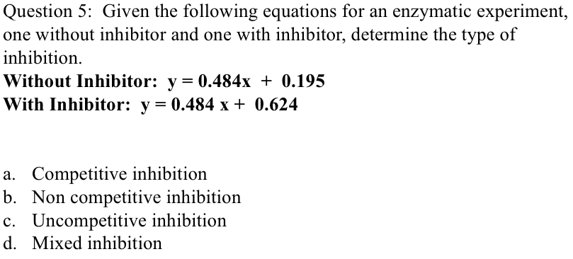 Solved Question 5: Given the following equations for an | Chegg.com
