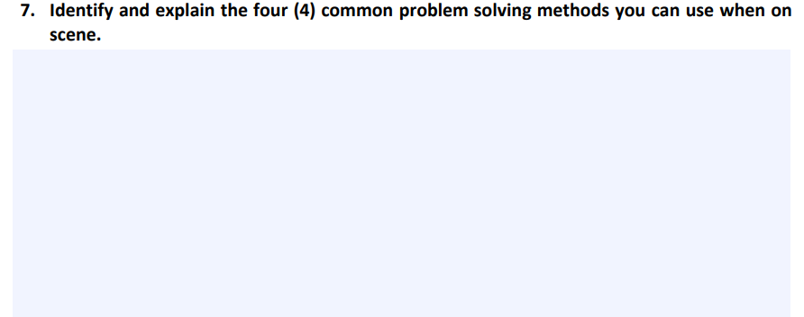 Solved 7. Identify and explain the four (4) common problem | Chegg.com