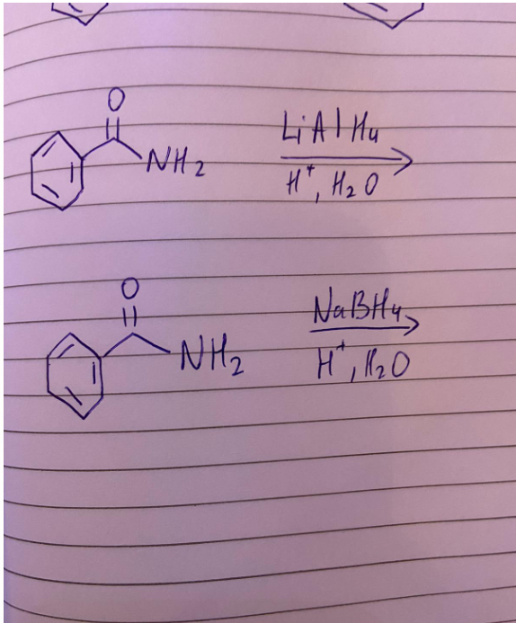 Solved o -NH2 Li Al Hu H², H₂O H NH₂ Natbily, H”, KO ЕТОН | Chegg.com