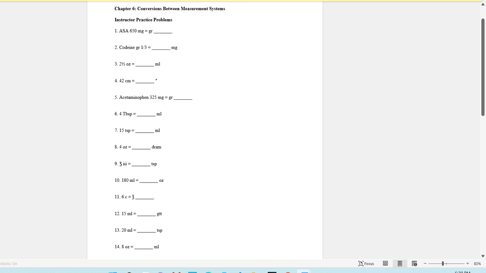 Solved ictions: On Chapter 6: Conversions Between | Chegg.com