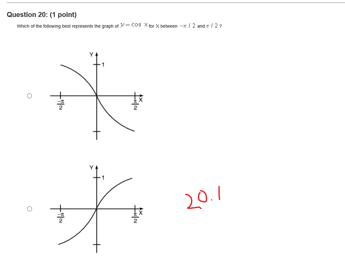 Solved Question 17: (1 point) 1-sin 20 = O COS 20 CSC 20 O | Chegg.com
