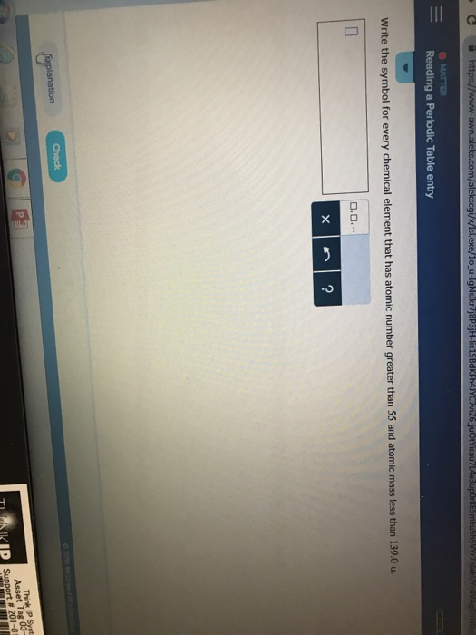Solved Reading a Periodic Table entry Write the symbol for | Chegg.com