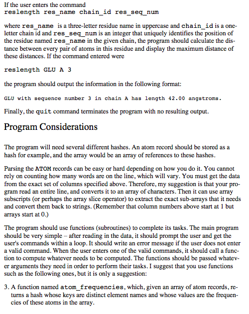 Please help with this perl assignment ! don't know | Chegg.com