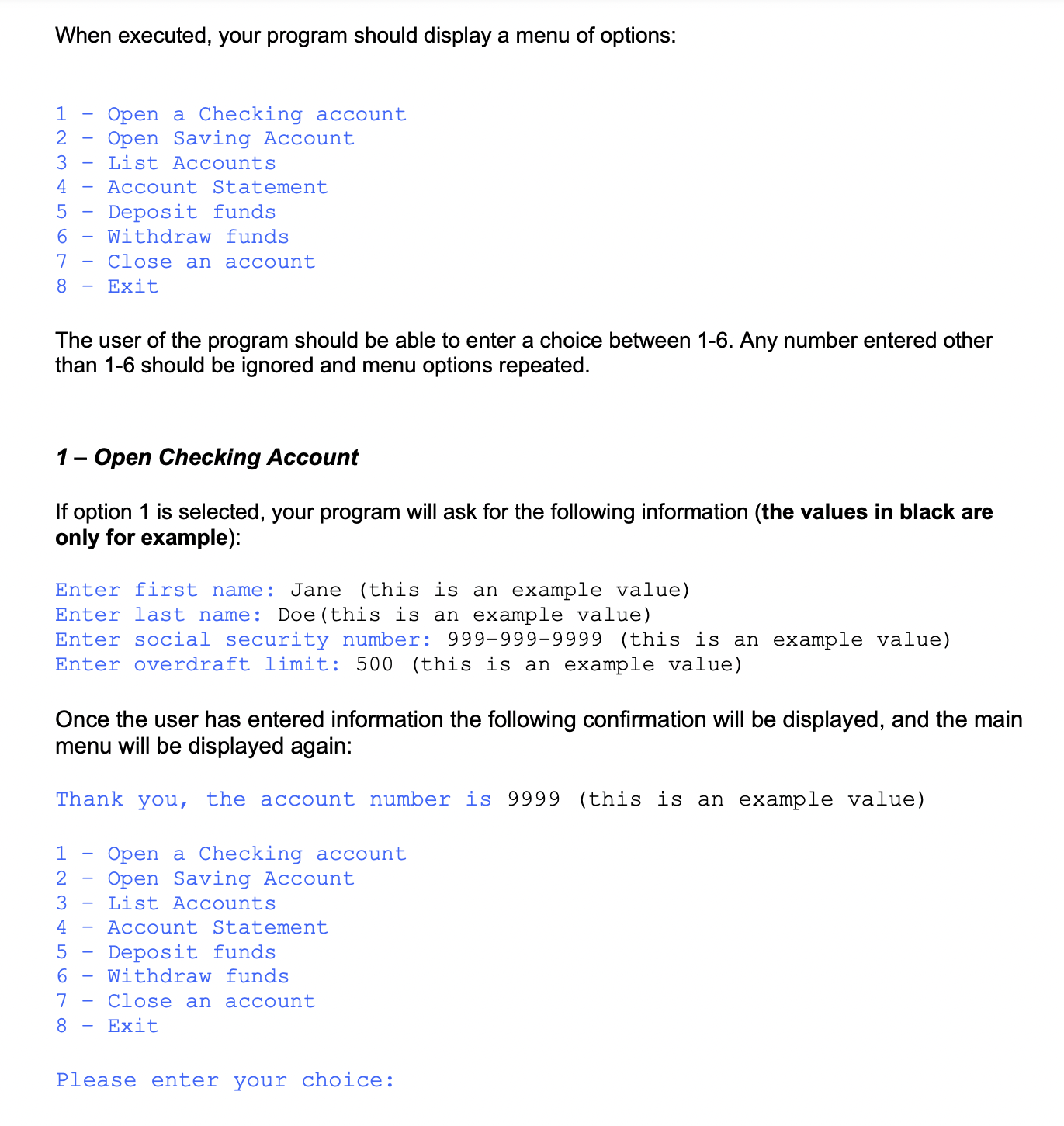 Solved When executed, you should display Java programs of | Chegg.com