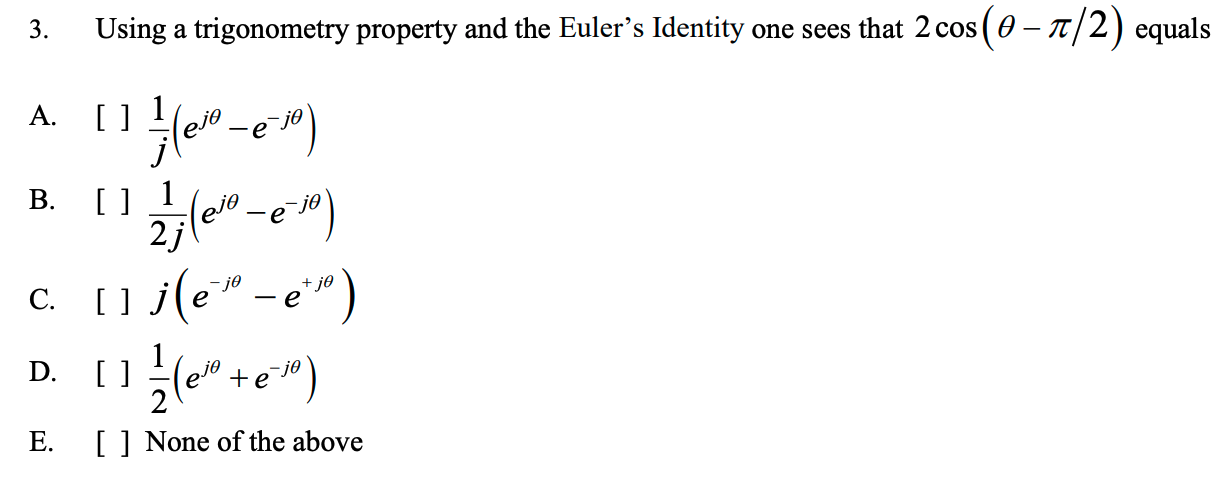 Solved Is #3 none of the above? have breakdown of | Chegg.com