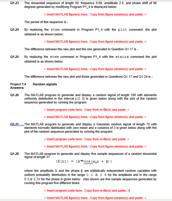 Solved Project 1.3 Sinusoidal sequences A copy of Program | Chegg.com