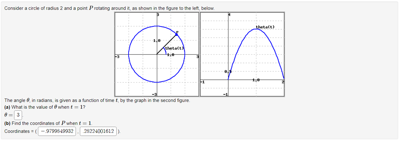 Solved (1.5 ﻿p10)Consider a circle of radius 2 ﻿and a point | Chegg.com