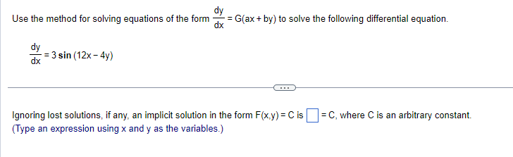 Solved Use the method for solving equations of the form | Chegg.com