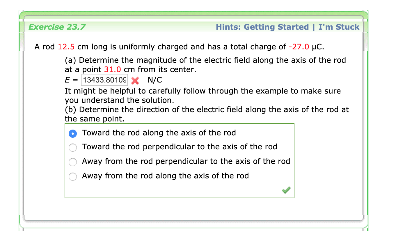 Solved Exercise 23.7 Hints: Getting Started | I'm Stuck A | Chegg.com