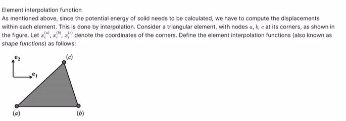 Element interpolation function As mentioned above, | Chegg.com