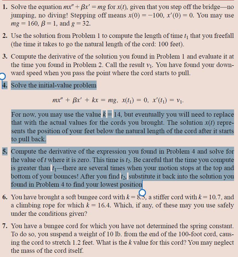 Solved 1. Solve the equation mx Solved 1. Solve the equation mx