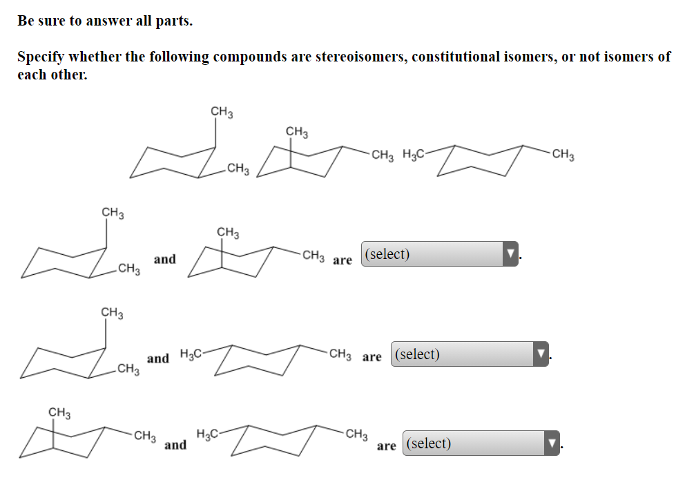 Solved Be sure to answer all parts. Specify whether the | Chegg.com