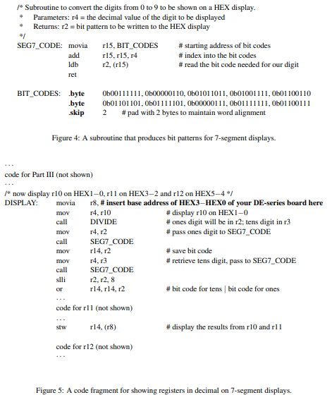 Solved Write The Code In Assembly Language Nios