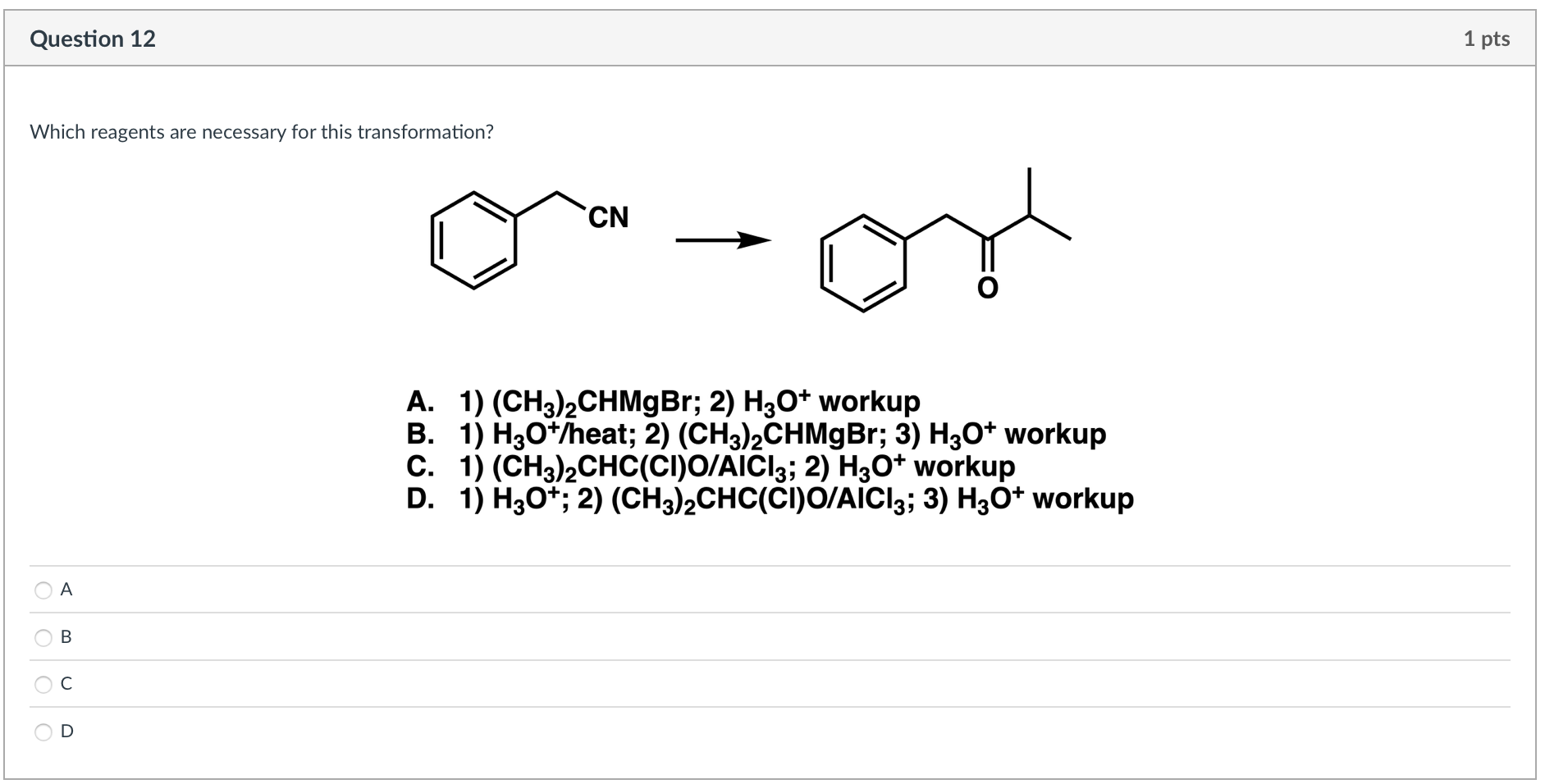 Solved Question 11 1 pts What is the IUPAC name for the | Chegg.com