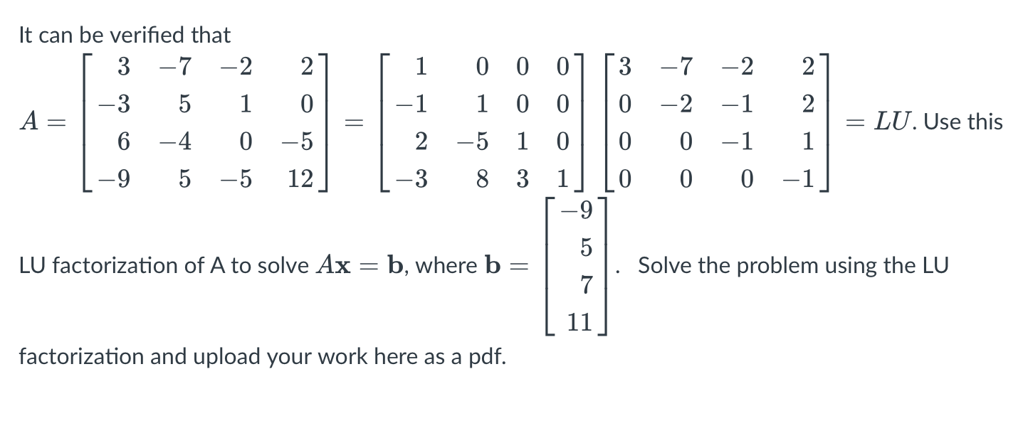 Solved It can be verified that | Chegg.com
