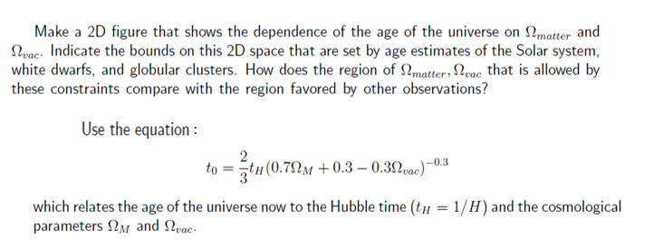 Solved This is a Cosmology Question. We are using Ryden: | Chegg.com