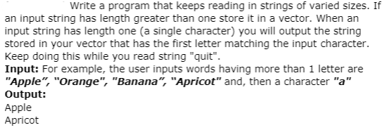 Solved Write A Program That Keeps Reading In Strings Of 7576