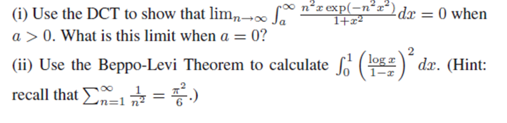 (i) Use the DCT to show that | Chegg.com