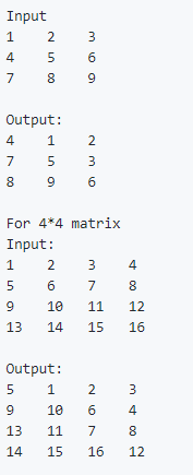 Solved C++ Given a matrix, clockwise-rotate elements in | Chegg.com