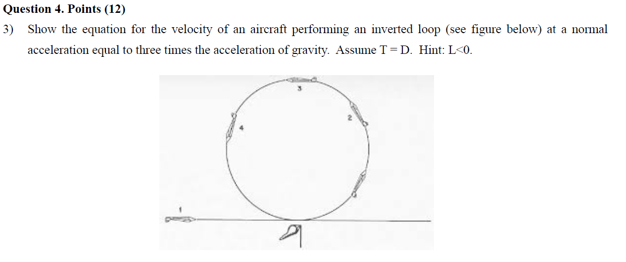 Solved Show the equation for the velocity of an aircraft | Chegg.com