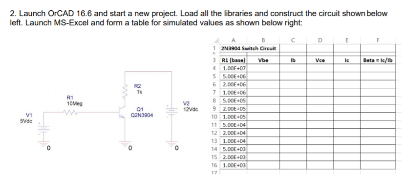 Solved 3. Using the usual transistor approximations (β = | Chegg.com