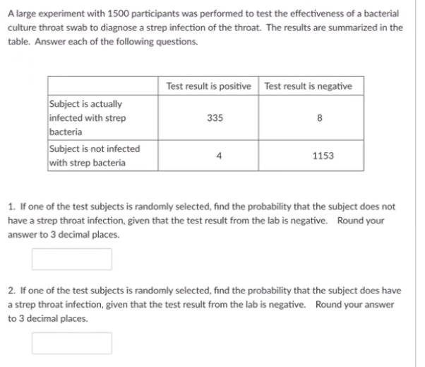 Solved A large experiment with 1500 participants was | Chegg.com