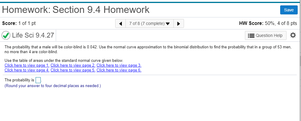 Solved Save Homework Section 9 4 Homework Score 1 Of 1 Pt