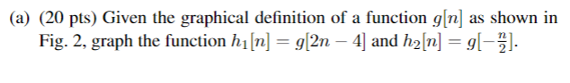 Solved (a) (20 pts) Given the graphical definition of a | Chegg.com