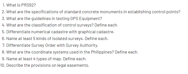 Solved 1. What is PRS92? 2. What are the specifications of | Chegg.com