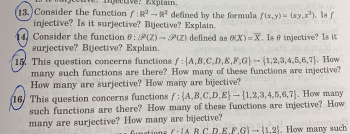 Solved 13.) Consider the function f: R2-R2 defined by the | Chegg.com