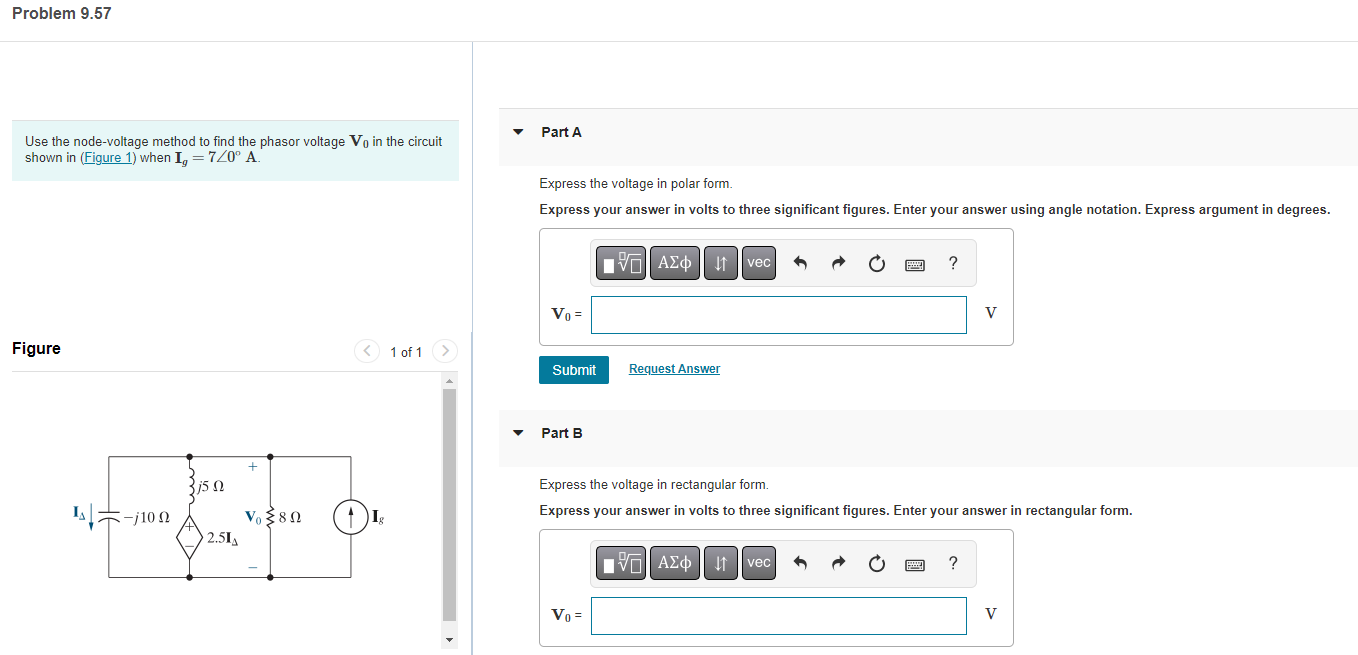 Solved Use the node-voltage method to find the phasor | Chegg.com