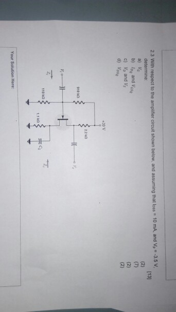 Solved 2.5 Design an op-amp circuit that will implement the | Chegg.com
