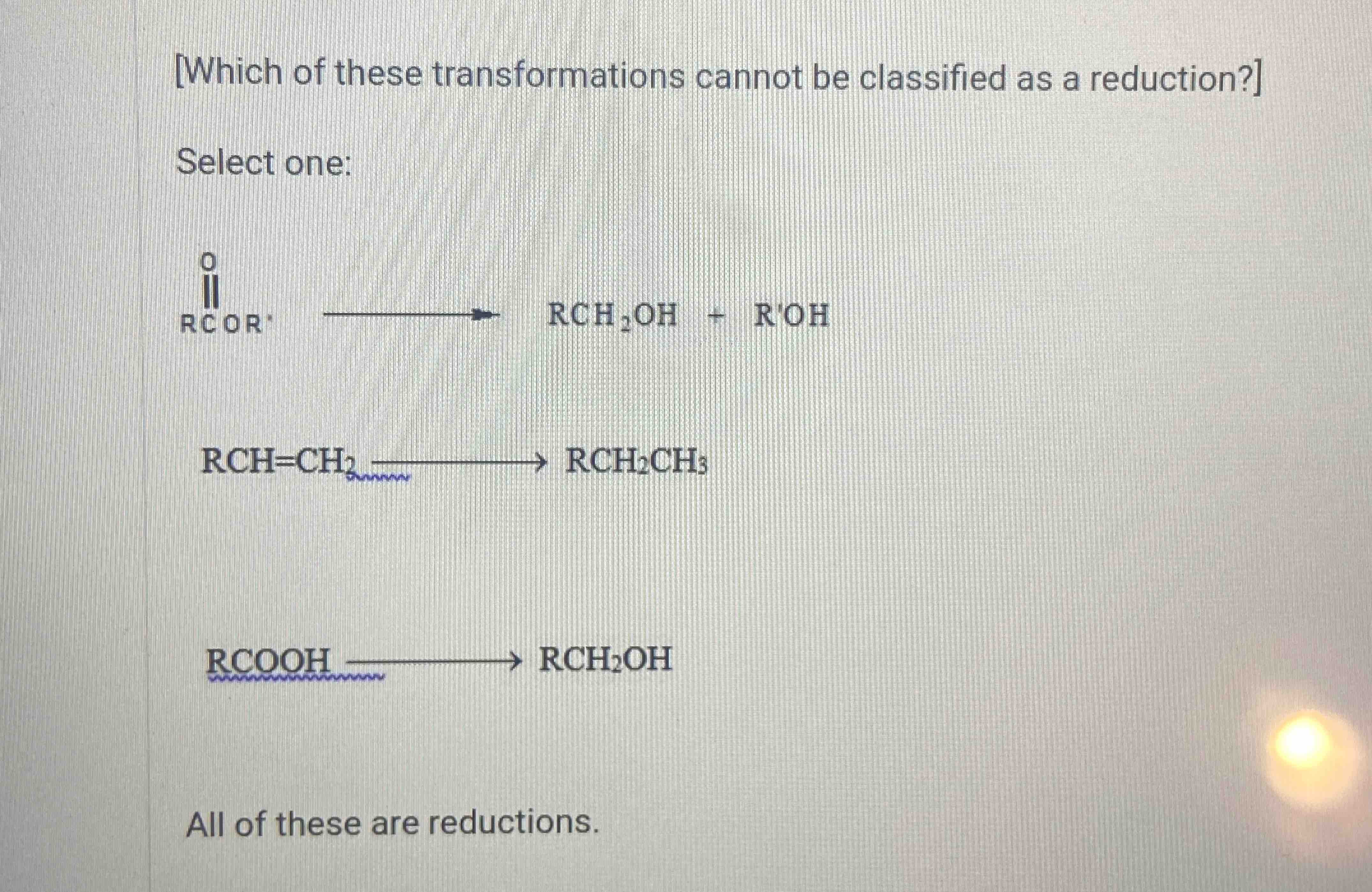 Solved [Which of these transformations cannot be classified | Chegg.com