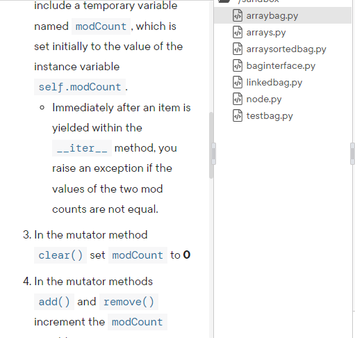 Python's for loop allows the programmer to add or | Chegg.com