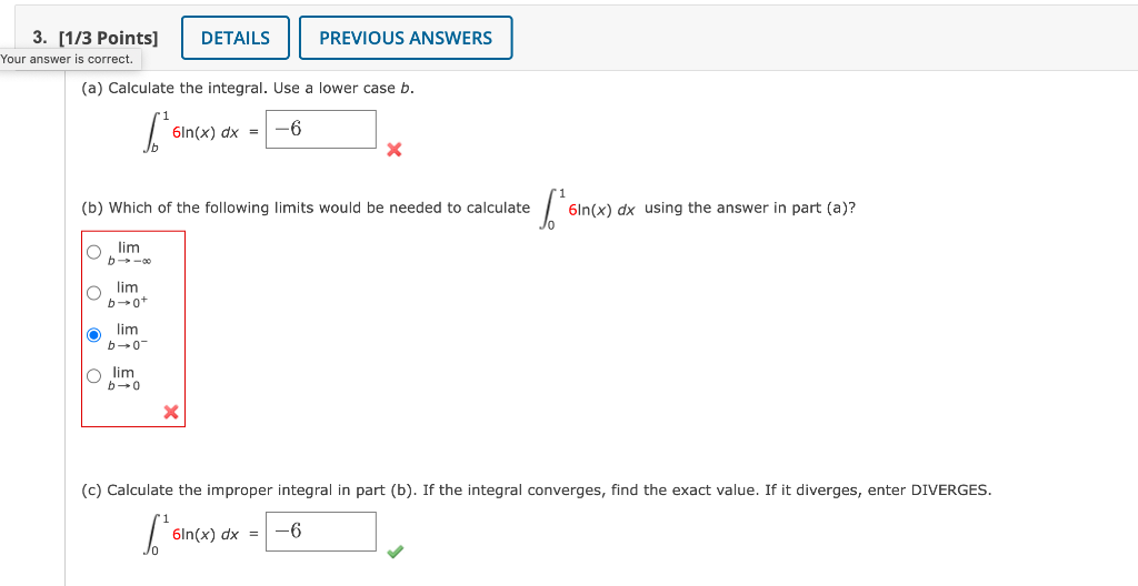 Solved 1. [-14 Points] DETAILS In each case, determine if | Chegg.com