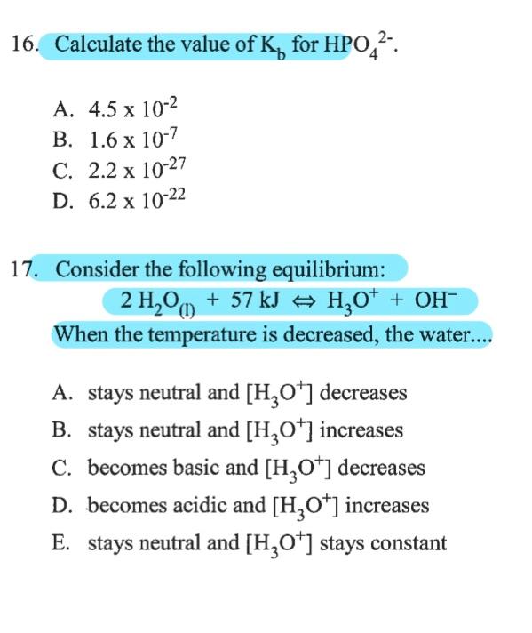 Solved 12. Consider the following acid-base reaction: HSO3 + | Chegg.com