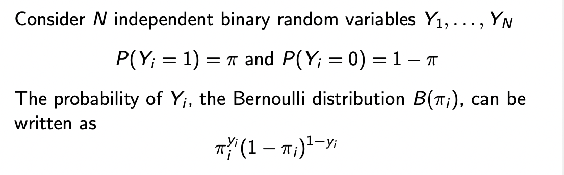 Consider N Independent Binary Random Variables Y1 